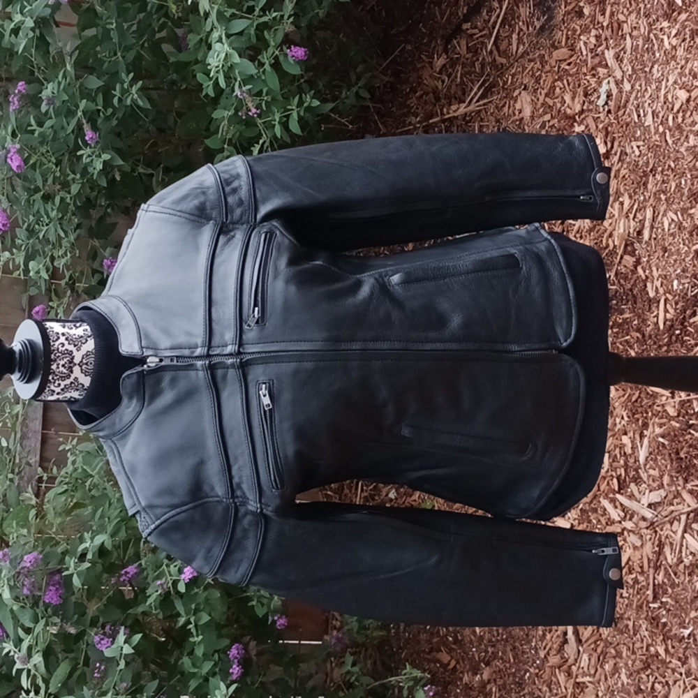 Daniel Smart Womens Leather Jacket - Gem